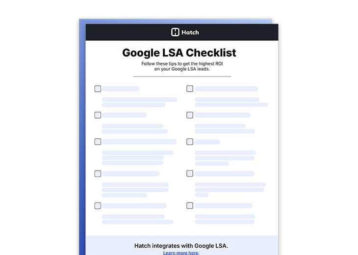 Checklist: Google LSA